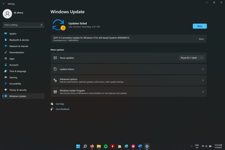 如何修复 Windows 11 更新错误 0x80248014？-Win 11系统之家
