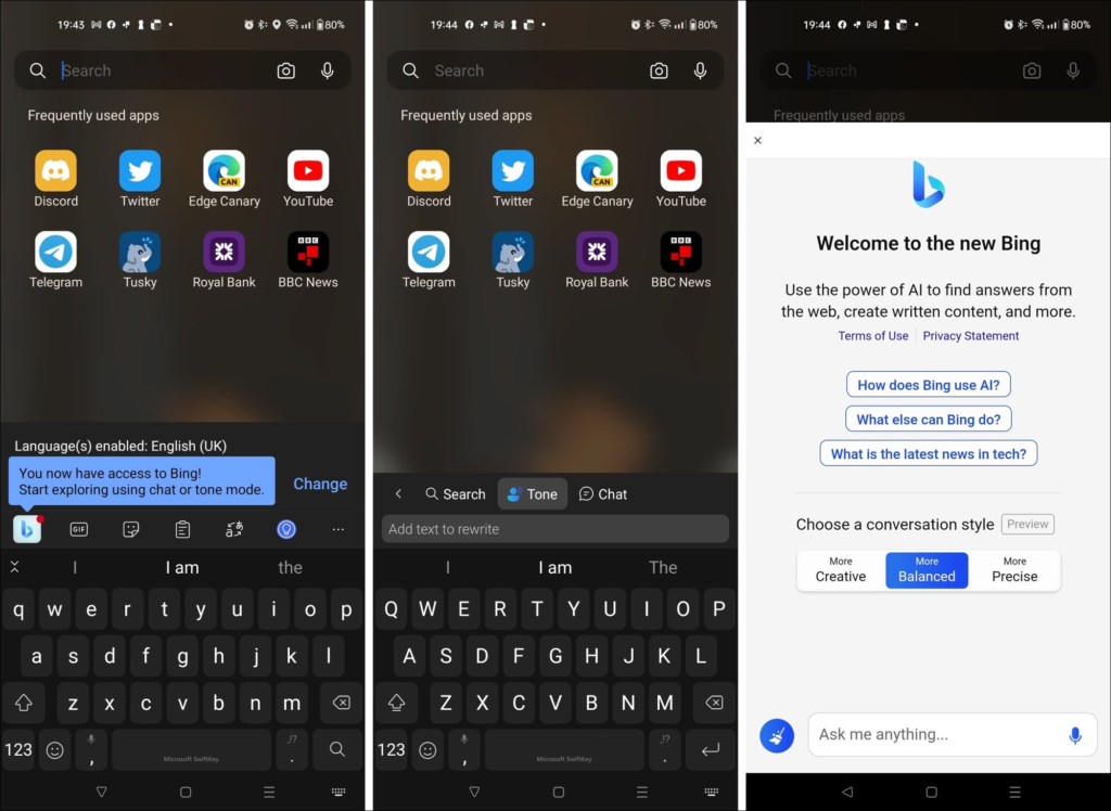 必应聊天AI即将进入SwiftKey键盘-Win 11系统之家