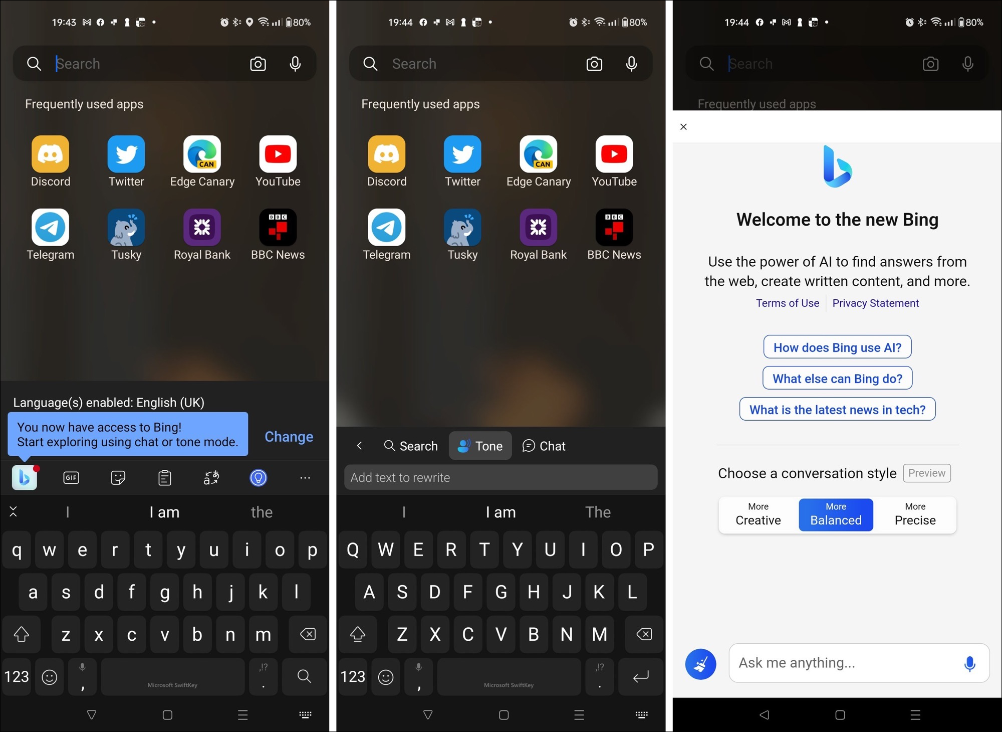 必应聊天AI即将进入SwiftKey键盘-Win 11系统之家