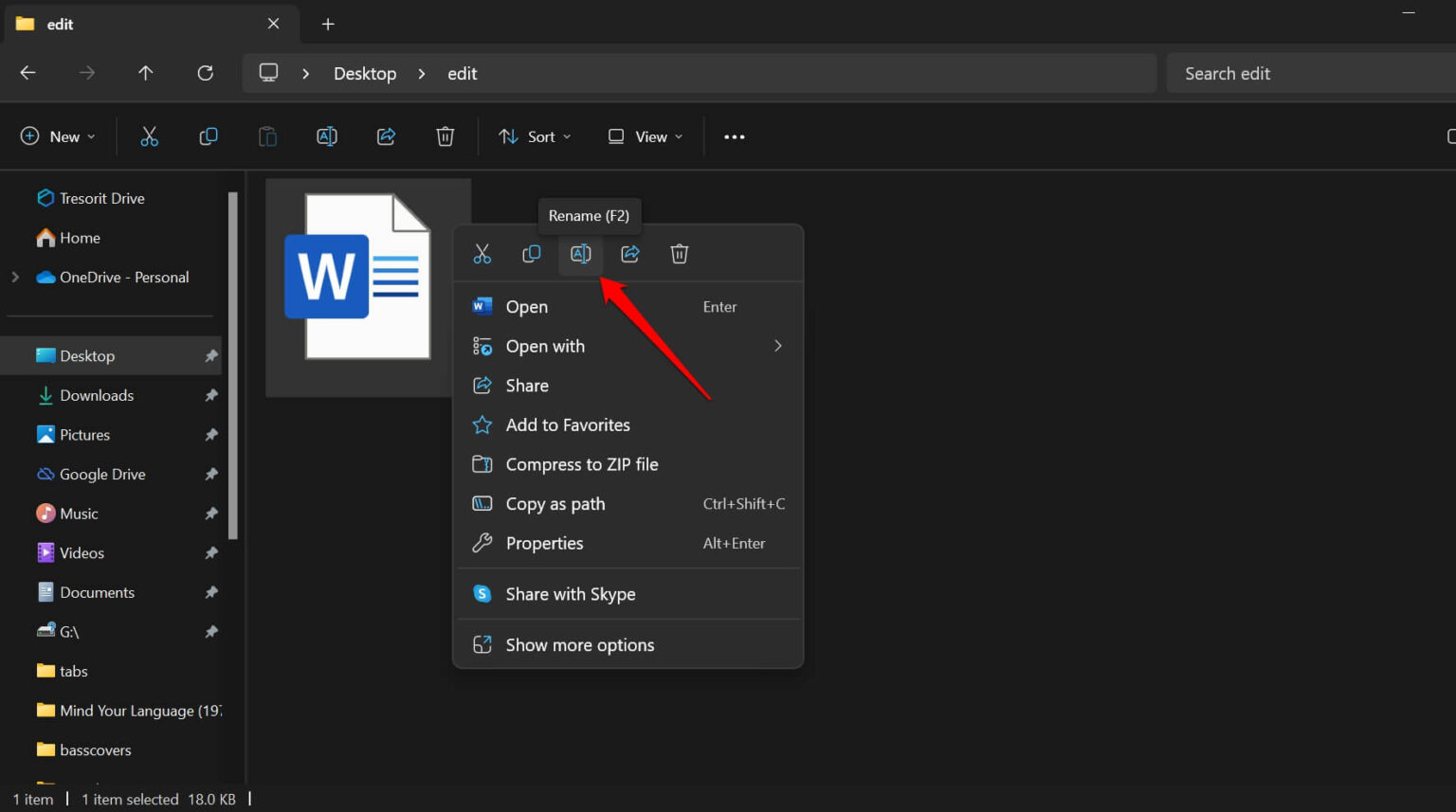 如何在 Windows 11 中创建没有名称和扩展名的文件-Win 11系统之家